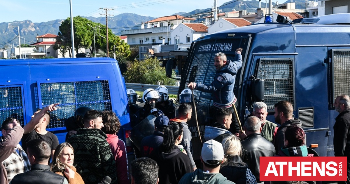 Ένταση στην Πάτρα: Μπλόκο της αστυνομίας στους αγρότες στο Ρίο-Αντίρριο ...