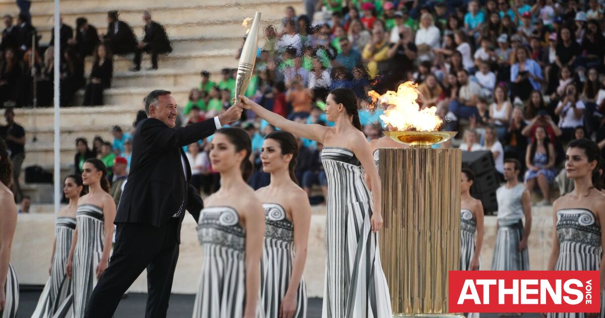 Ολυμπιακή Φλόγα: Εικόνες από την τελετή στο Καλλιμάρμαρο | Athens Voice