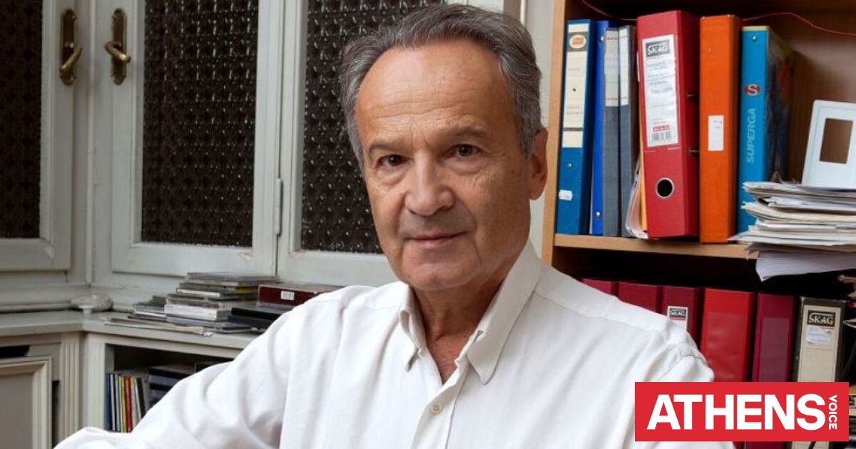 Ο καθηγητής Δημήτρης Δημητράκος συνομιλεί με τον Ηλία Κανέλλη στο Ωδείο ...
